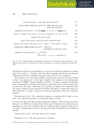 A Refinement Calculus For The Synthesis Of Verified Hardware Descriptions In VHDL | PDF
