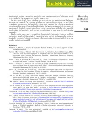 A Reflection On The Great Resignation In The Hospitality And Tourism ...