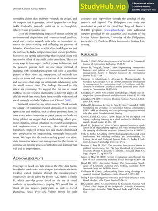 A Reflective Lens Applying Critical Systems Thinking And Visual Methods To Ecohealth Research | PDF