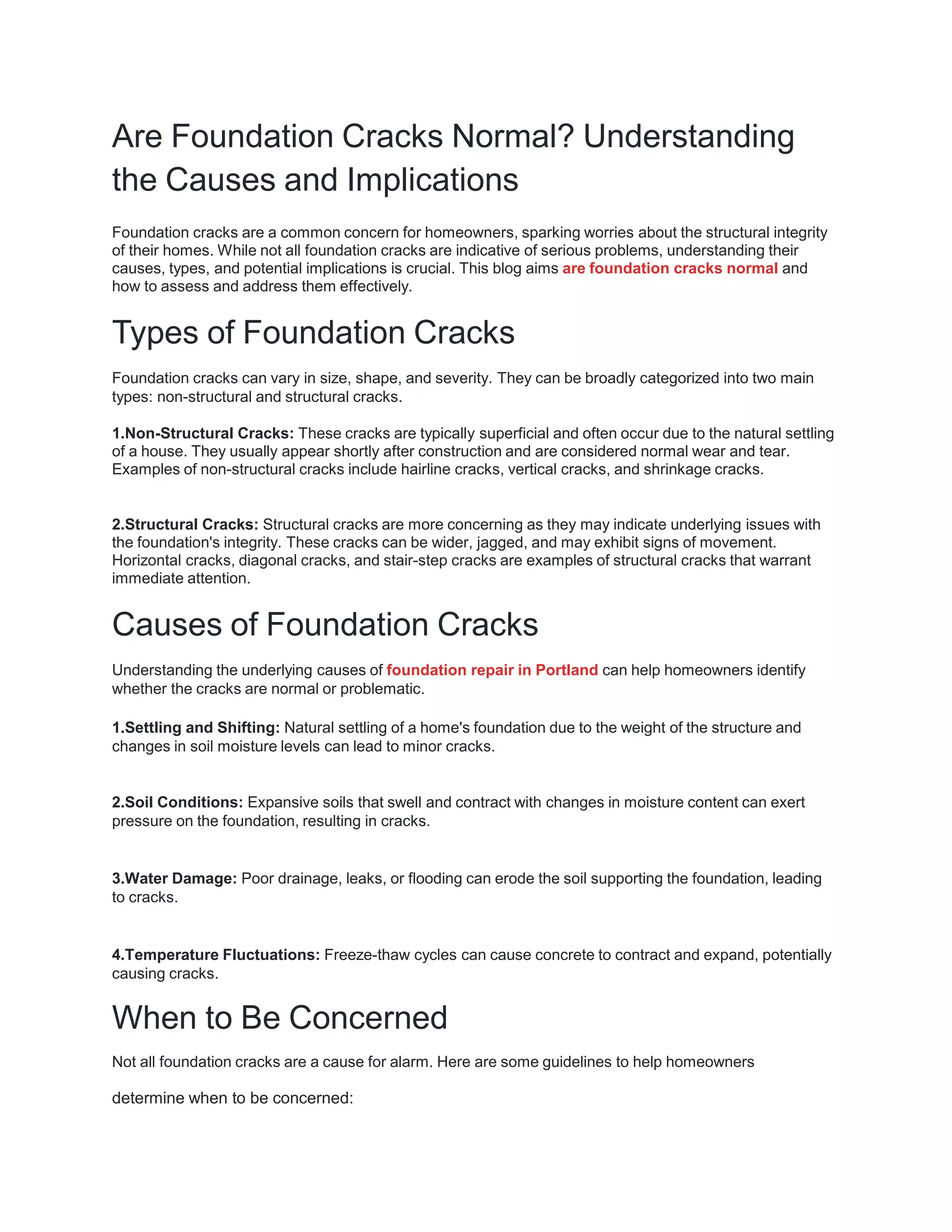Are Foundation Cracks Normal? Understanding the Causes and Implications ...