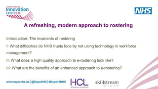 A refreshing, modern approach to rostering | PPT