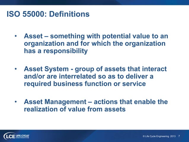 ISO 55000 Overview | PPTX | Financial Planning | Personal Finance