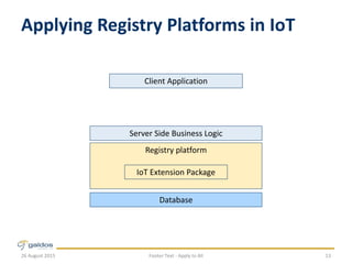 A registry platform for iot in oil and gas | PDF | Internet of Things ...