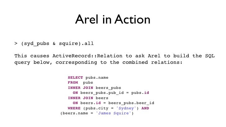 Arel in Rails 3 Arel in Rails 3