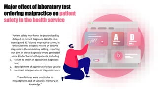 Are laboratory tests always needed frequency and causes of laboratory ...