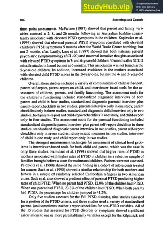 A Relational Perspective On PTSD In Early Childhood | PDF