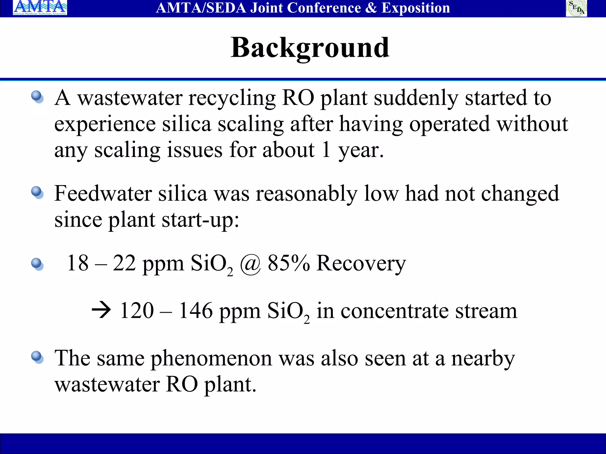 A Relationship Between Calcium Phosphate And Silica Fouling In ...