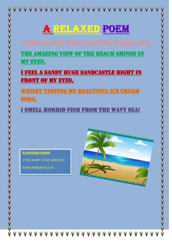 A relaxed poem by morgan