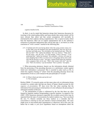 A Relevance-Theoretic Classification Of Jokes | PDF | Pop Culture