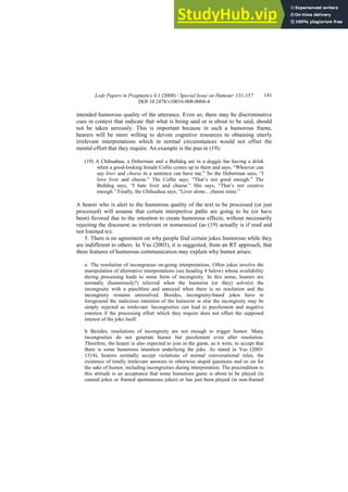 A Relevance-Theoretic Classification Of Jokes | PDF | Pop Culture