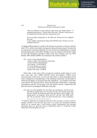 A Relevance-Theoretic Classification Of Jokes | PDF | Pop Culture