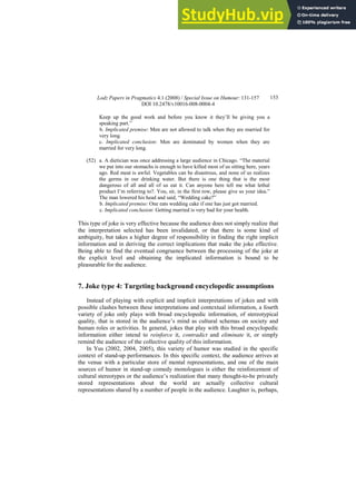 A Relevance-Theoretic Classification Of Jokes | PDF