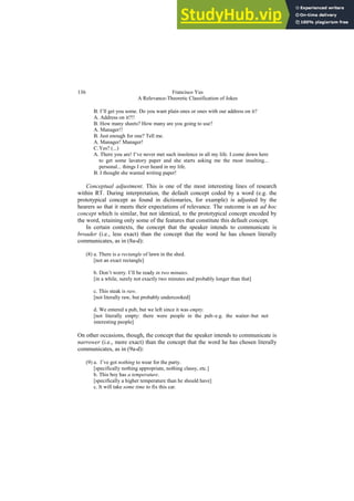 A Relevance-Theoretic Classification Of Jokes | PDF | Pop Culture