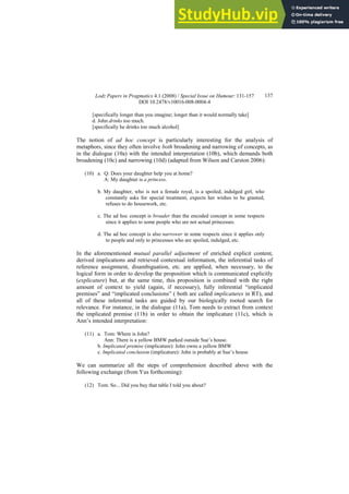 A Relevance-Theoretic Classification Of Jokes | PDF | Pop Culture