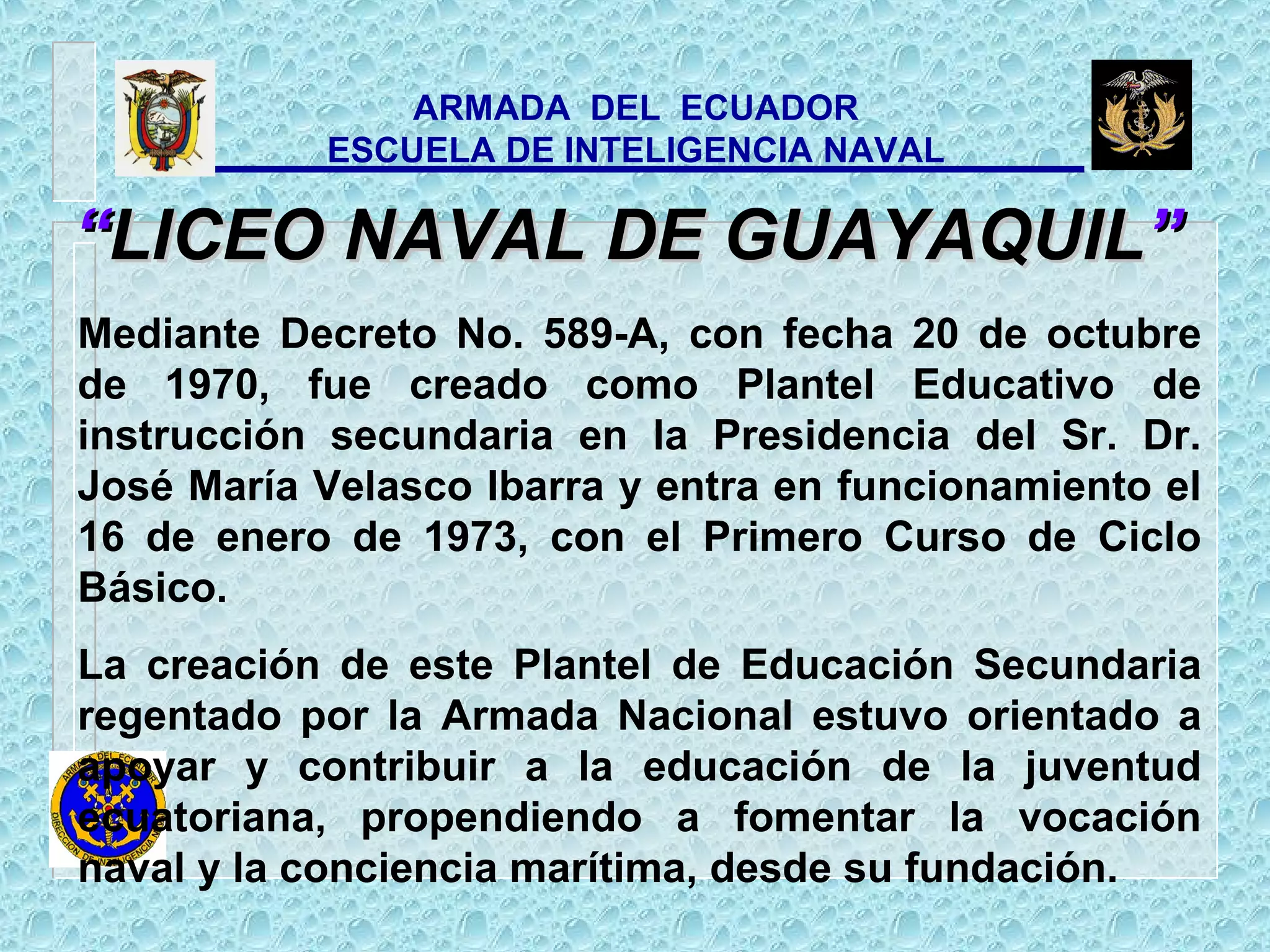 Liceos Navales del Ecuador | PPT
