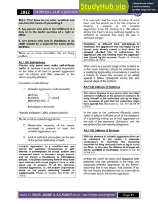 Arellano Criminal Law Reviewer | PDF