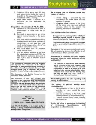 Arellano Criminal Law Reviewer | PDF