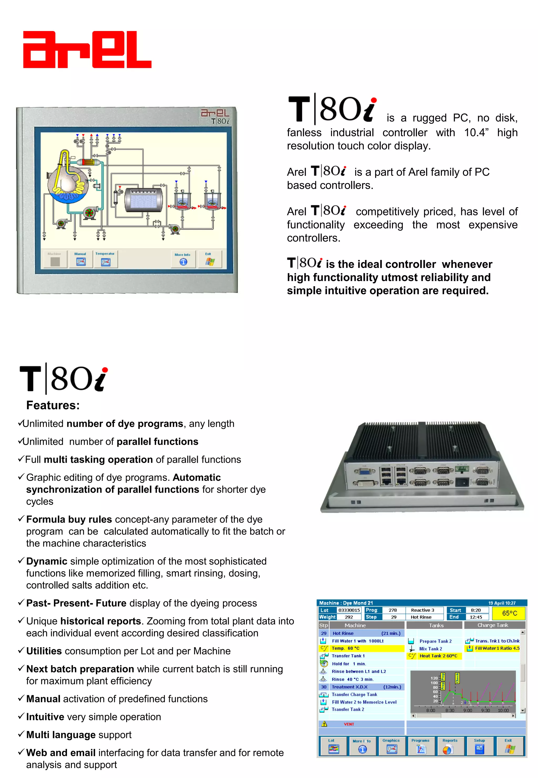 Arel t80i batchcontroller | PDF