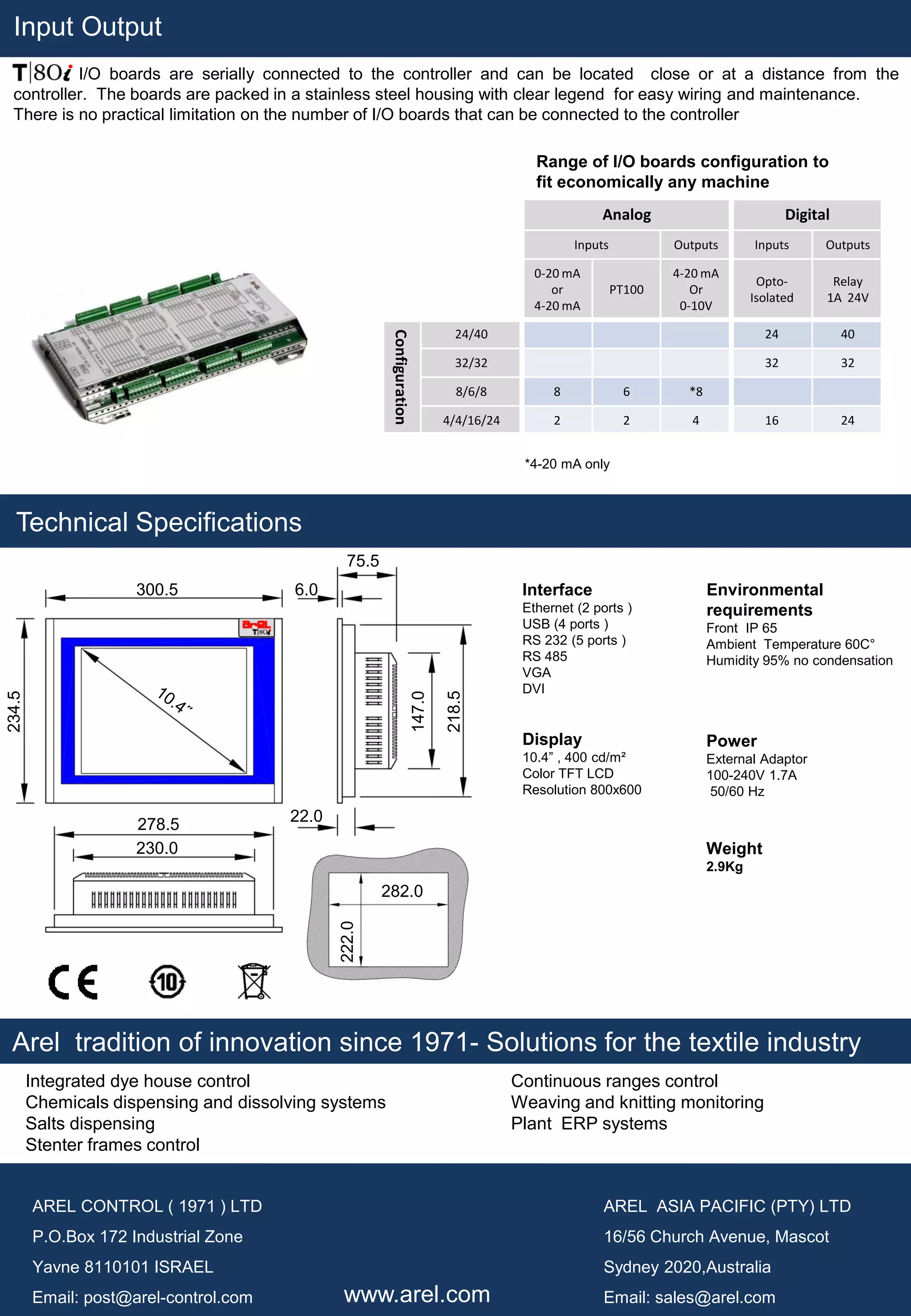 Arel t80i batchcontroller | PDF