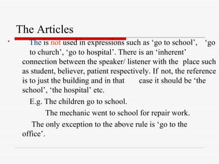 A remedial english grammar chp 1 articles | PPT