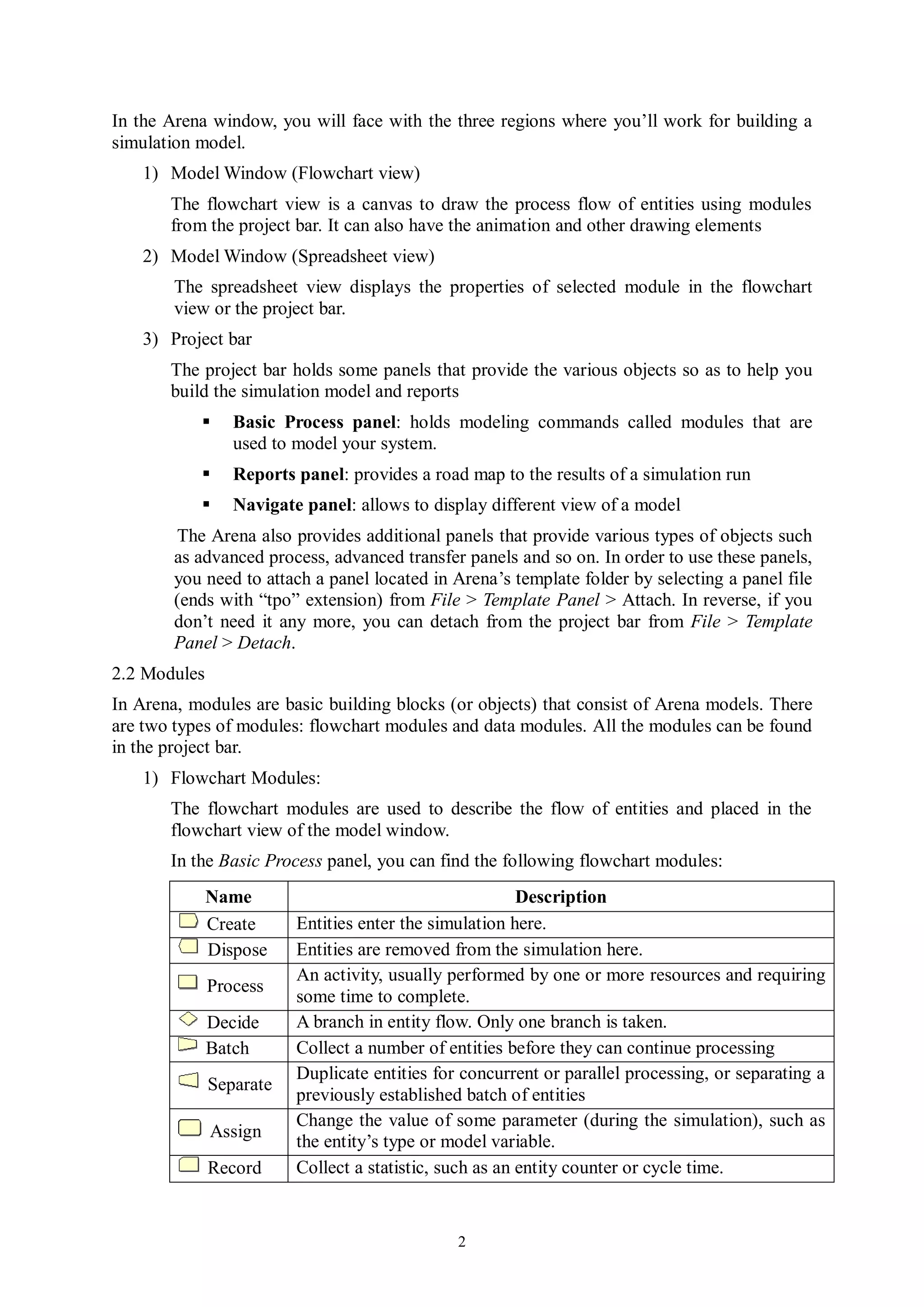 Arena tutorial | PDF