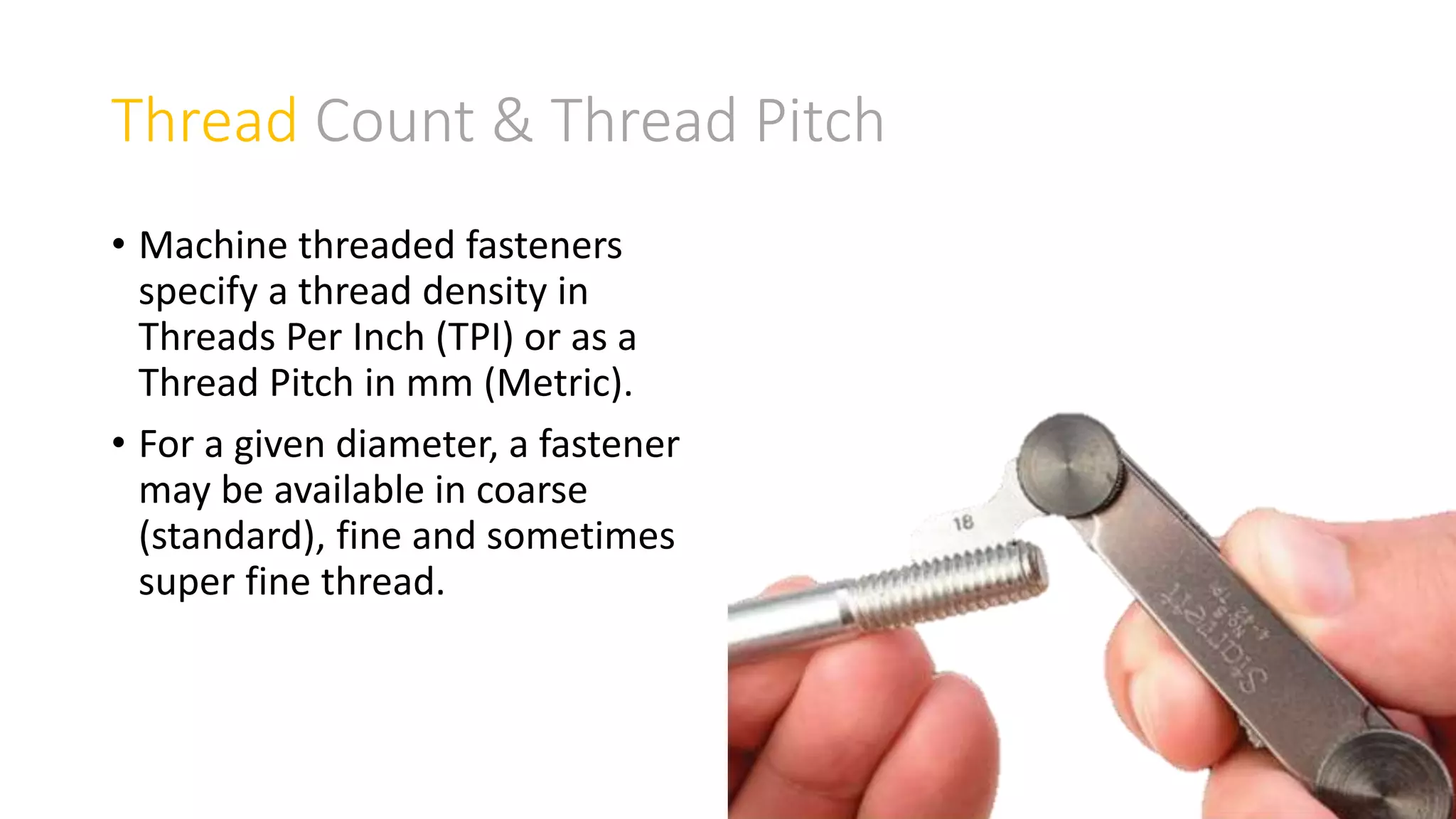 Measuring Fasteners | PPTX