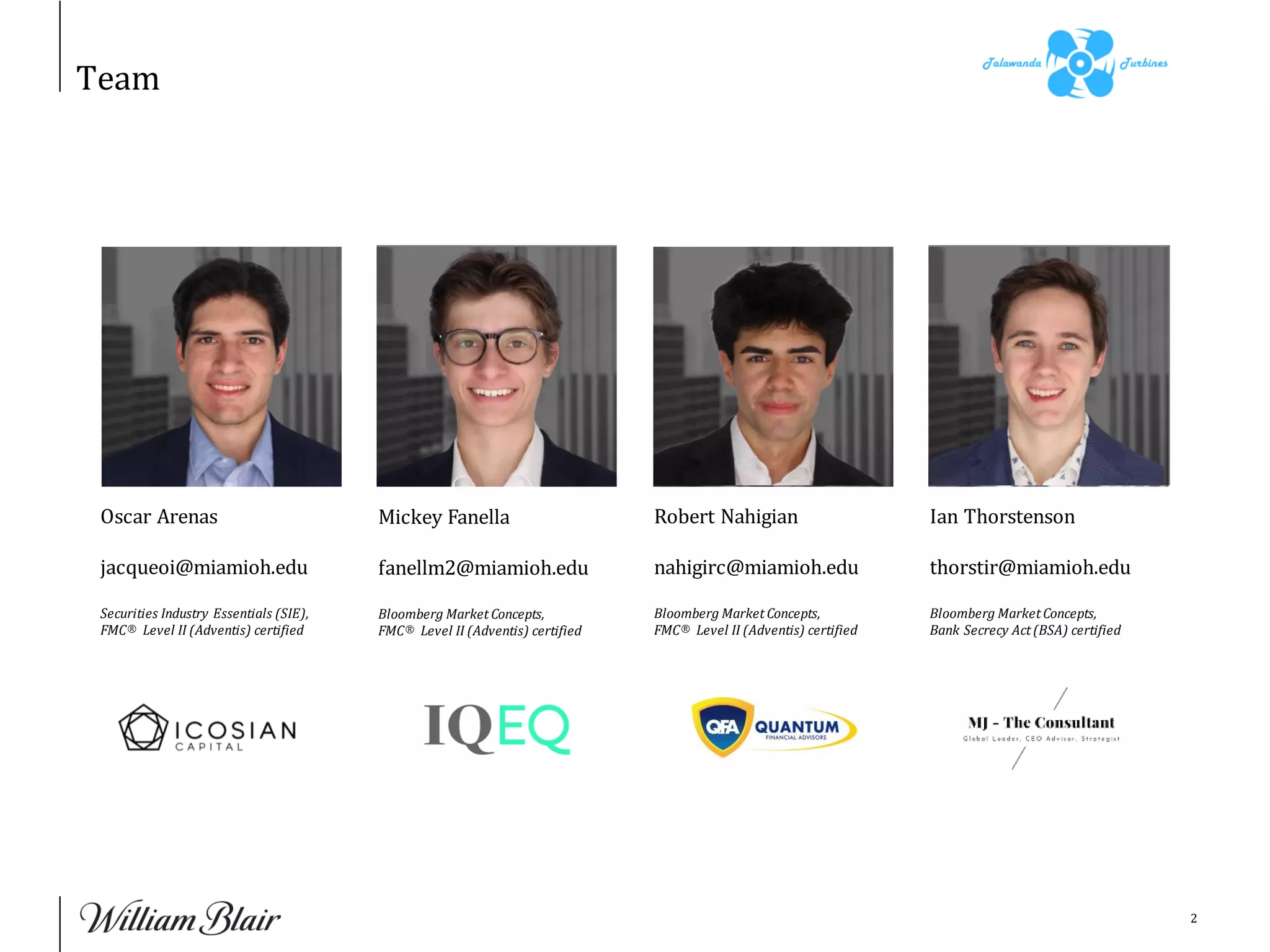 15th Annual William Blair Investment Banking Case Competition | PDF