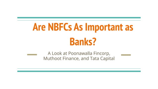 Are NBFCs As Important as Banks | PDF