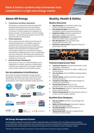 AR Energy - Best Solar Installer in Adelaide | PDF