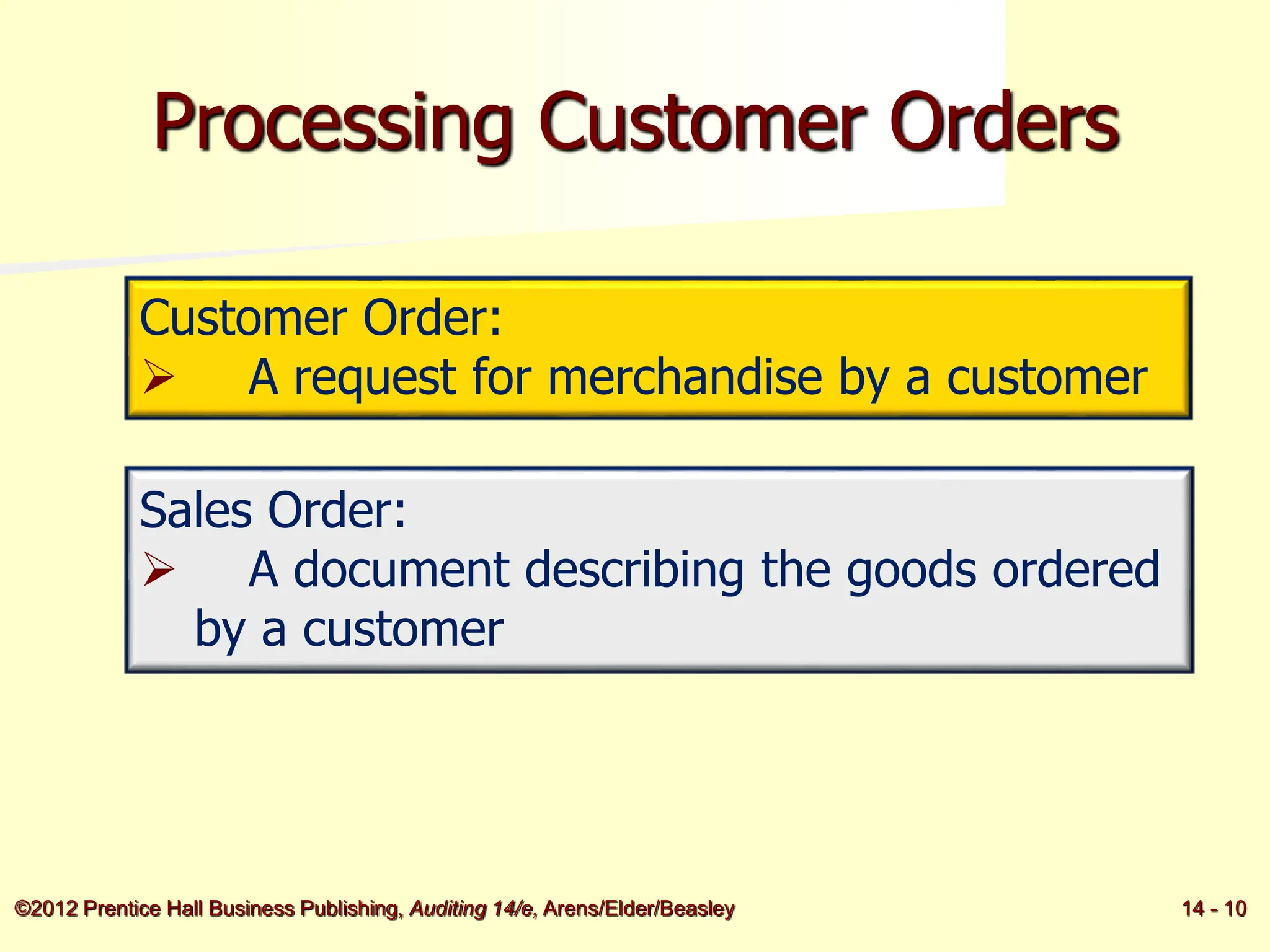 Audit of the sales and collection cycle/ Test Control | PPT