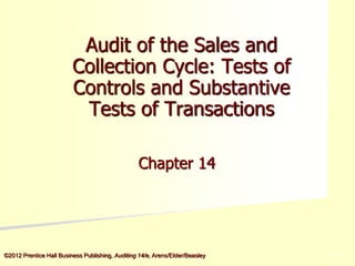 Audit of the sales and collection cycle/ Test Control | PPT