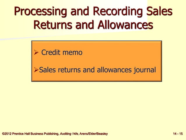 Audit of the sales and collection cycle/ Test Control | PPT | Business ...