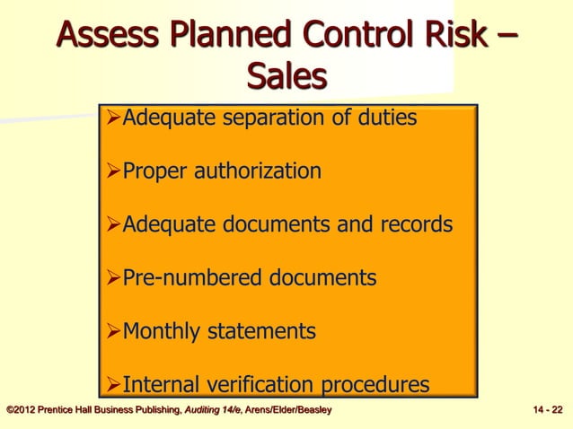 Audit of the sales and collection cycle/ Test Control | PPT | Business ...