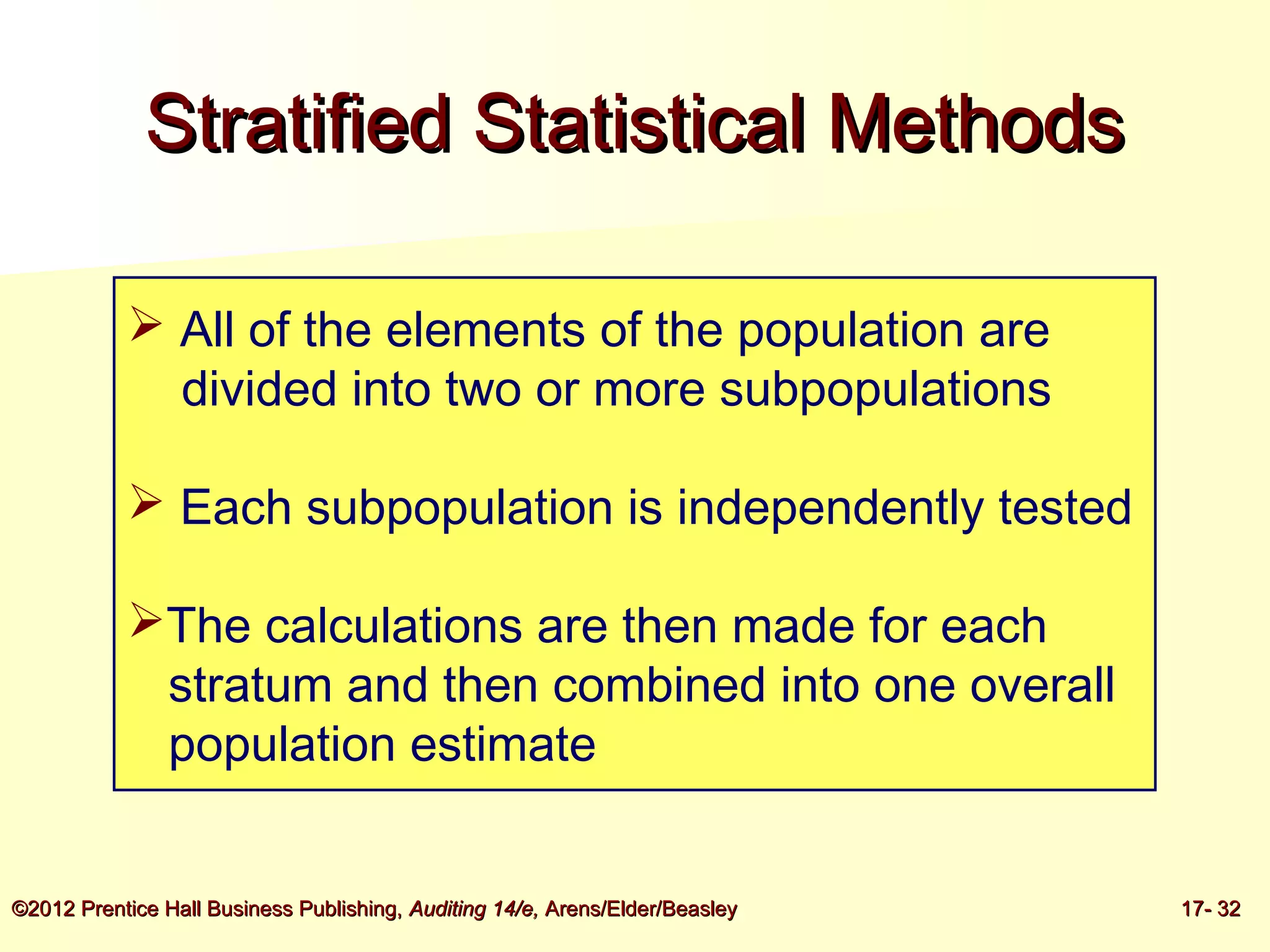 Audit Sampling for Tests of Details of Balances | PPT