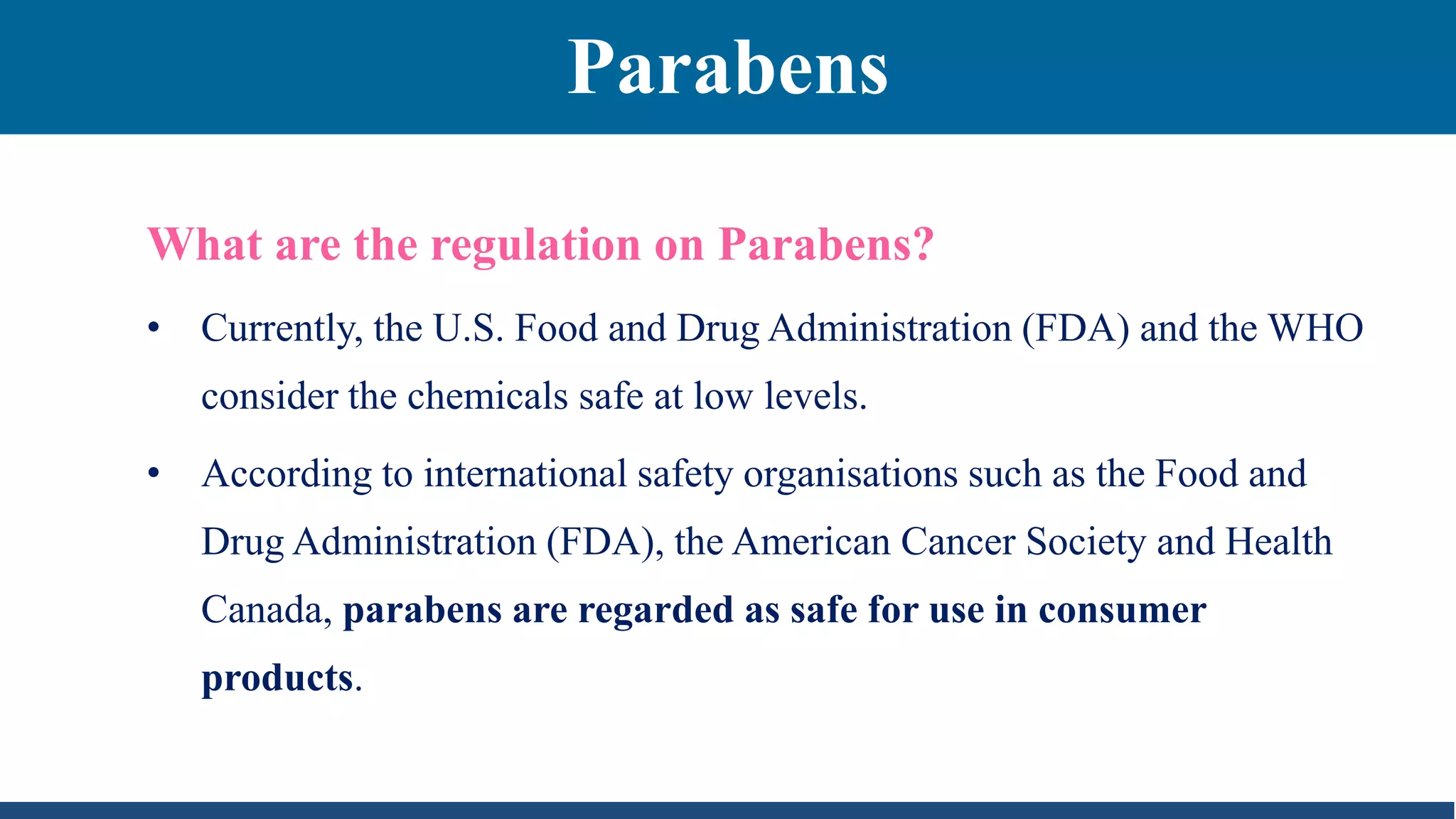 Are parabens safe? | PPTX