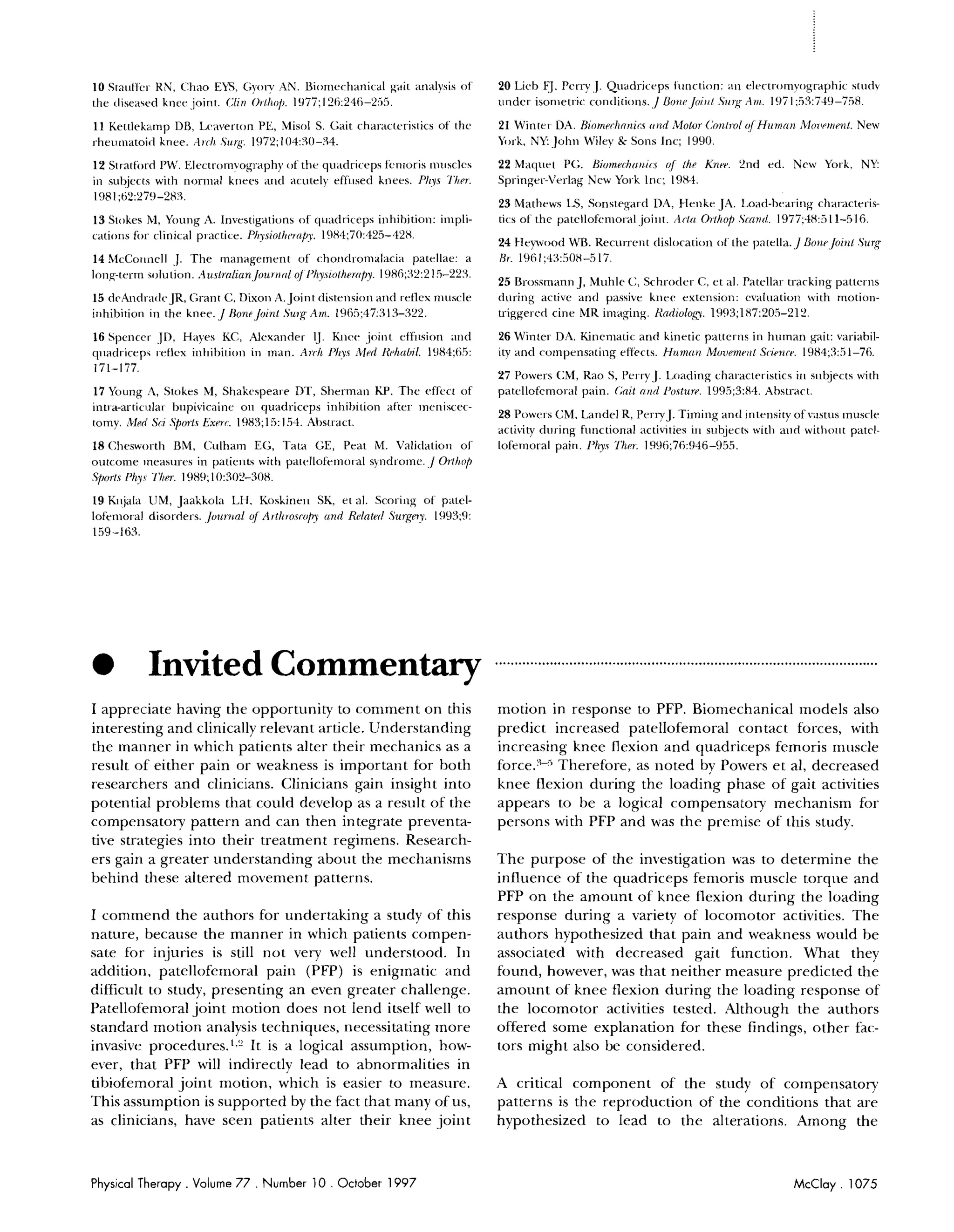 Are patellofemoral pain and qs muscle torque associated with locomotor ...