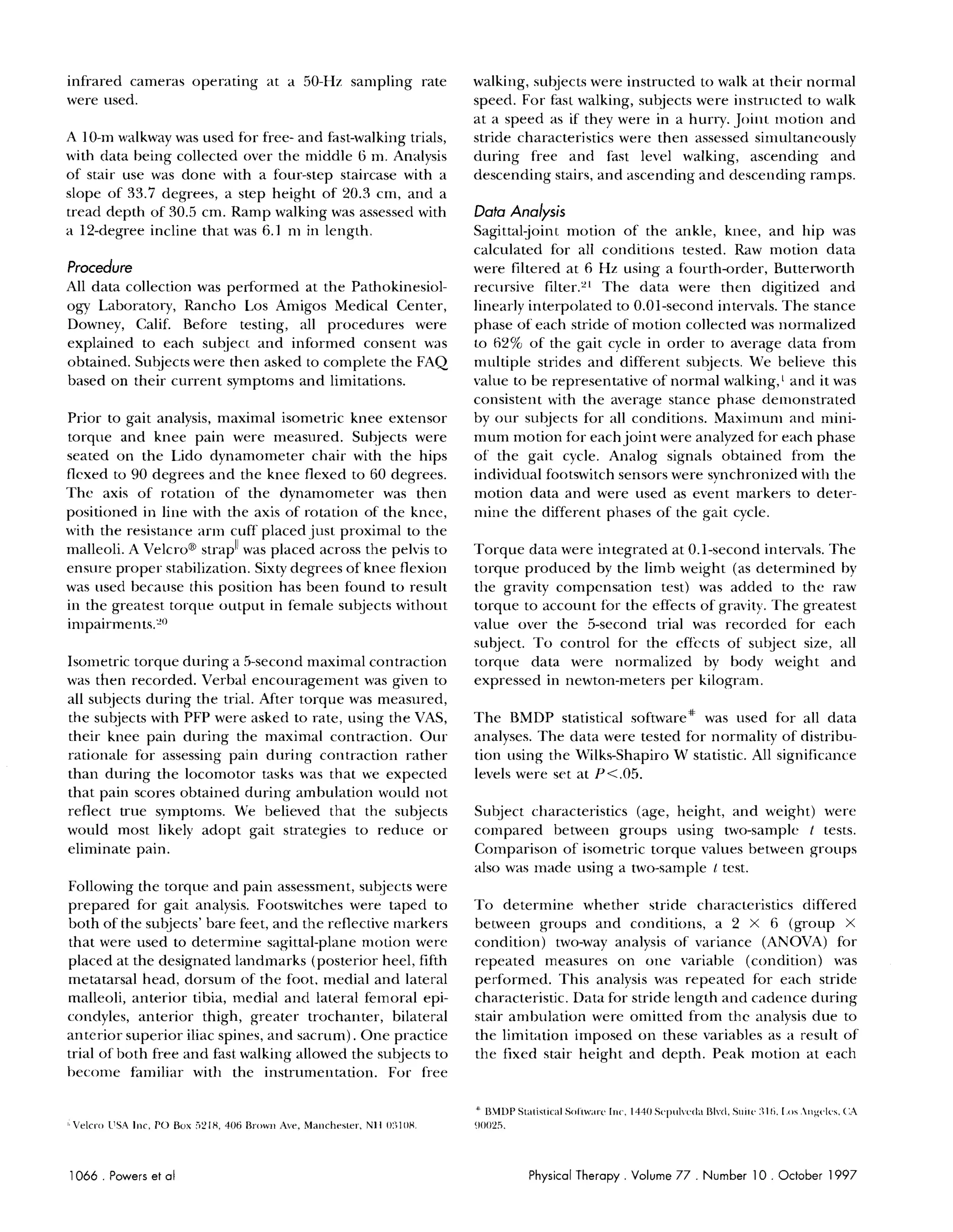 Are patellofemoral pain and qs muscle torque associated with locomotor ...