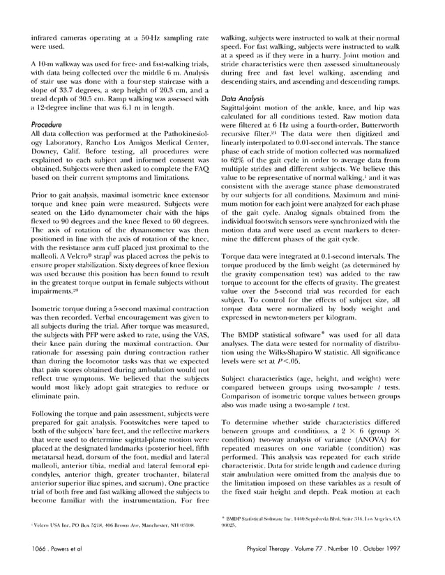 Are patellofemoral pain and qs muscle torque associated with locomotor ...