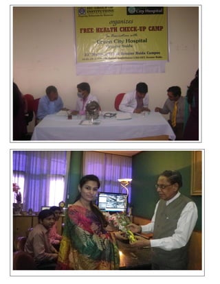 A Report of Free Medical Health Check Up Camp | PDF