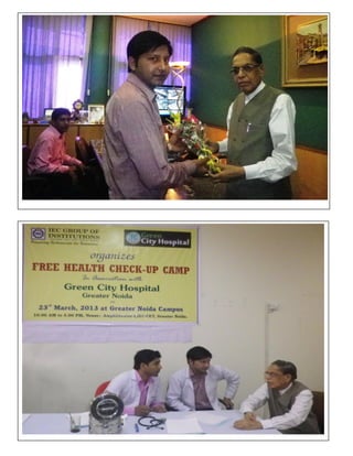 A Report of Free Medical Health Check Up Camp | PDF