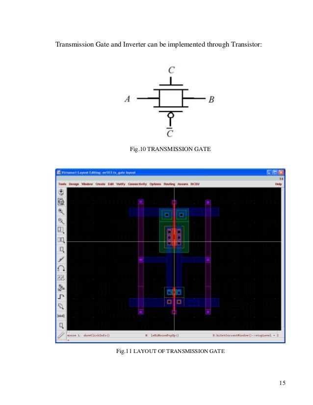 A report on 2 to 1 mux using tg