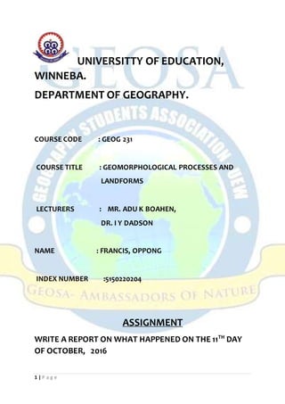 A report on a field trip | DOCX