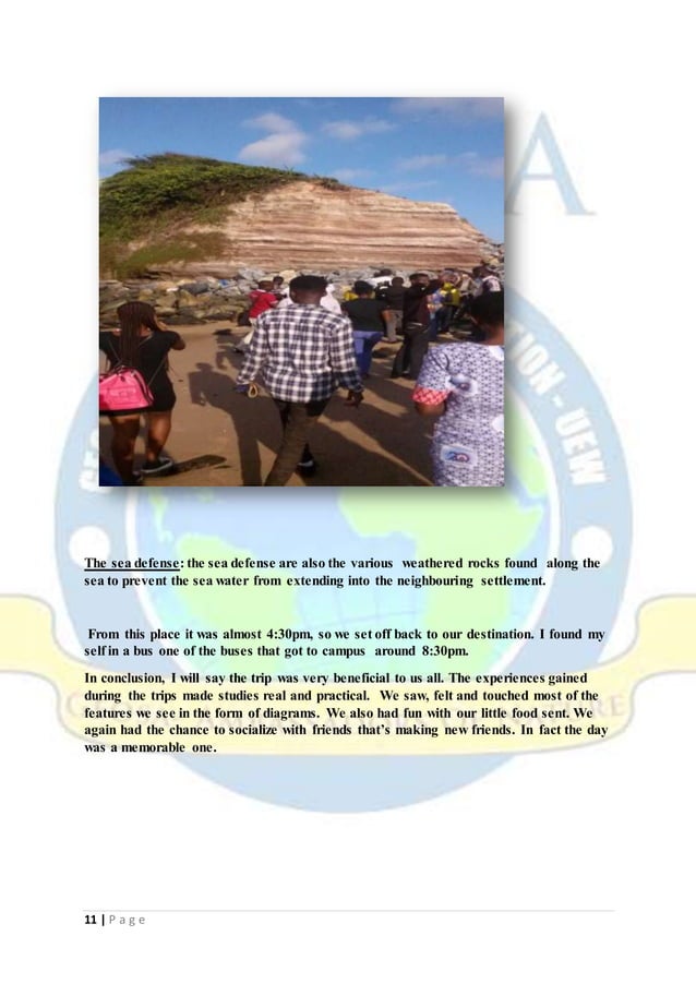 A Report On A Field Trip a-report-on-a-field-trip