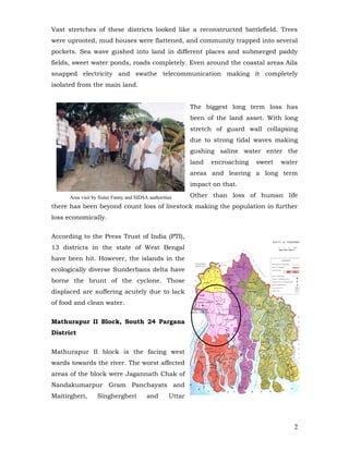 A Report On Cyclone Aila Response By Sidsa12 | DOC | Weather | Science