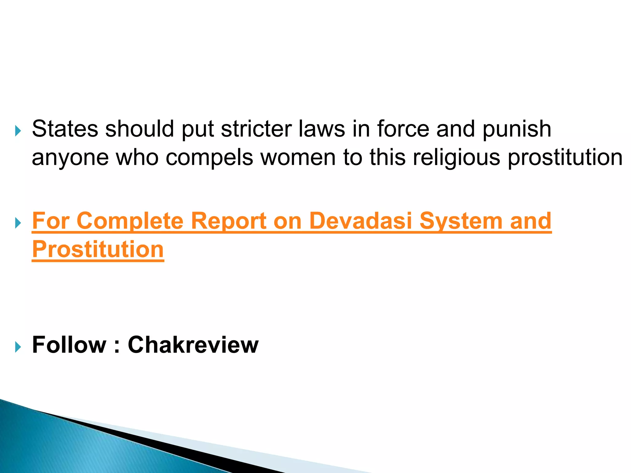 A report on devadasi system in india | PPTX