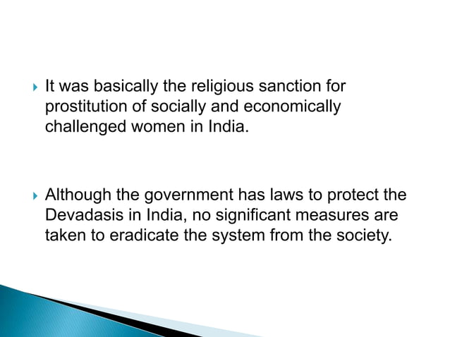 A report on devadasi system in india | PPTX