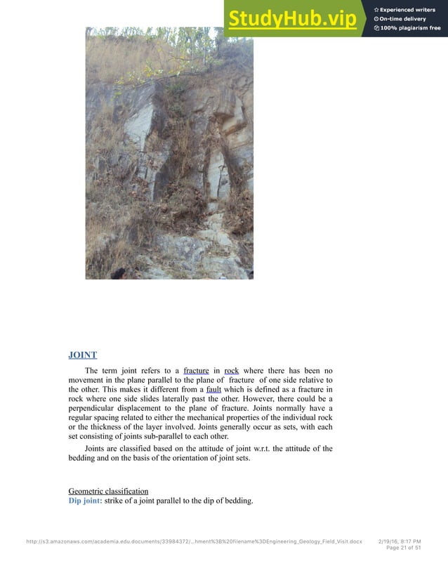 A Report On Field Visit To Malekhu | PDF | Geology | Science