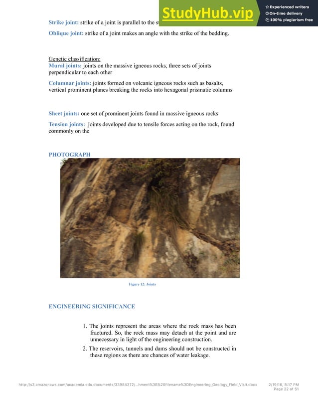 A Report On Field Visit To Malekhu | PDF | Geology | Science