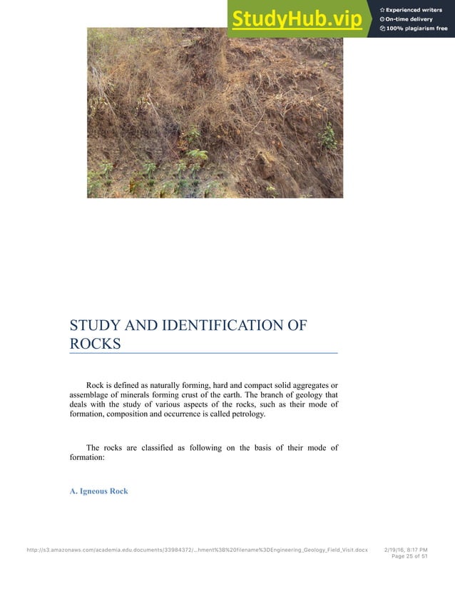 A Report On Field Visit To Malekhu | PDF | Geology | Science