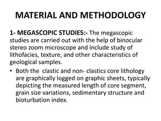 sedimentological study geology at ongc vadodara | PPTX